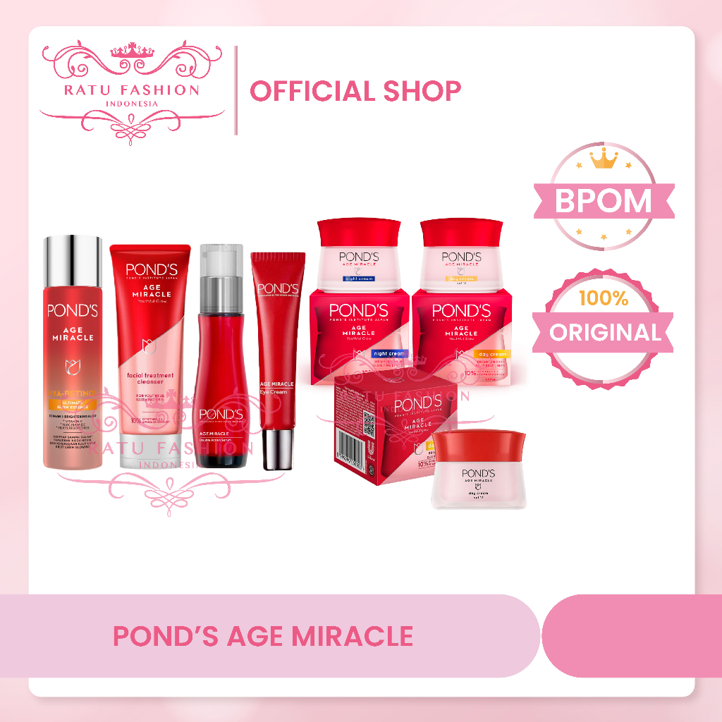 Jual Pond's Ponds Paket Perawatan Anti Aging Age Miracle Series ...