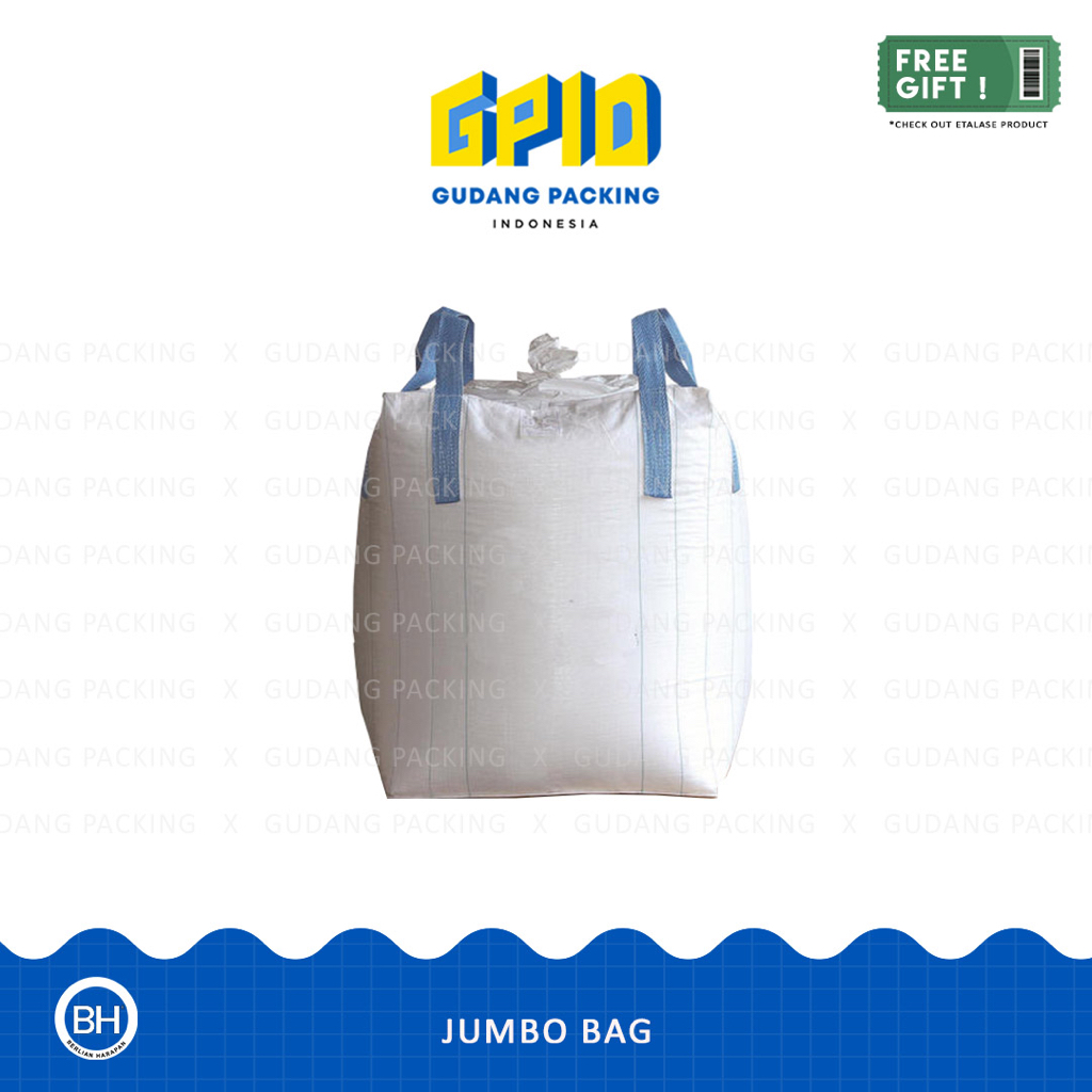 Jual (GOSEND/GRAB) Karung Jumbo Bag Kapasitas (1 atau 2) Ton Kemasan (Bekas/ Baru) | Shopee ...