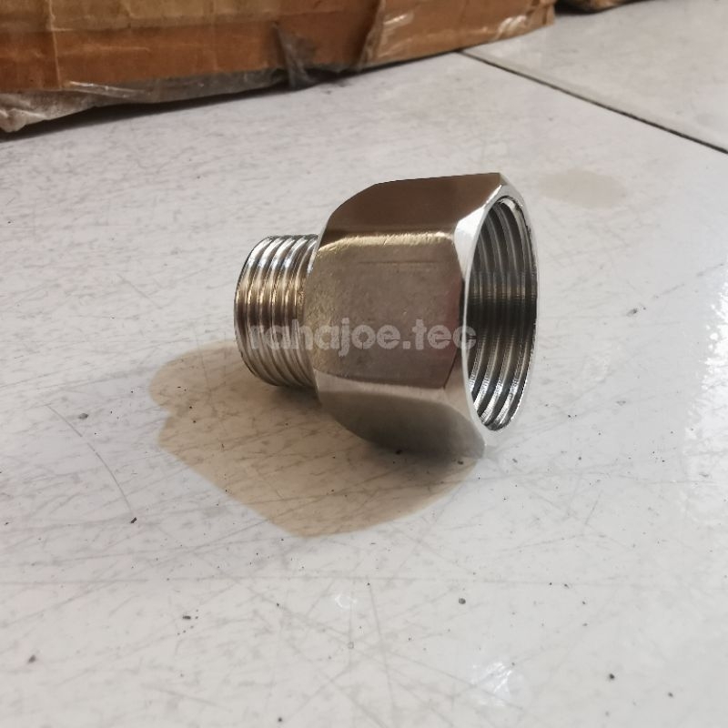 Jual Sok Stainless Drat Luar Dalam 1/2" x 3/4" Sambungan Sock Besi 1/2 x 3/4 Inch | Shopee Indonesia