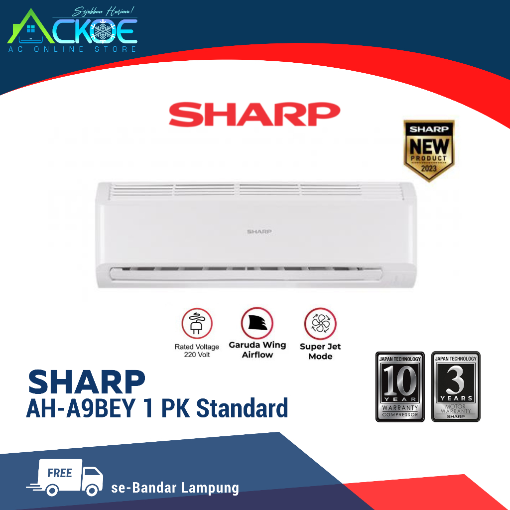 Jual AC Sharp AH-A9BEY 1 PK Standard GARANSI RESMI FREE VACUUM | Shopee Indonesia