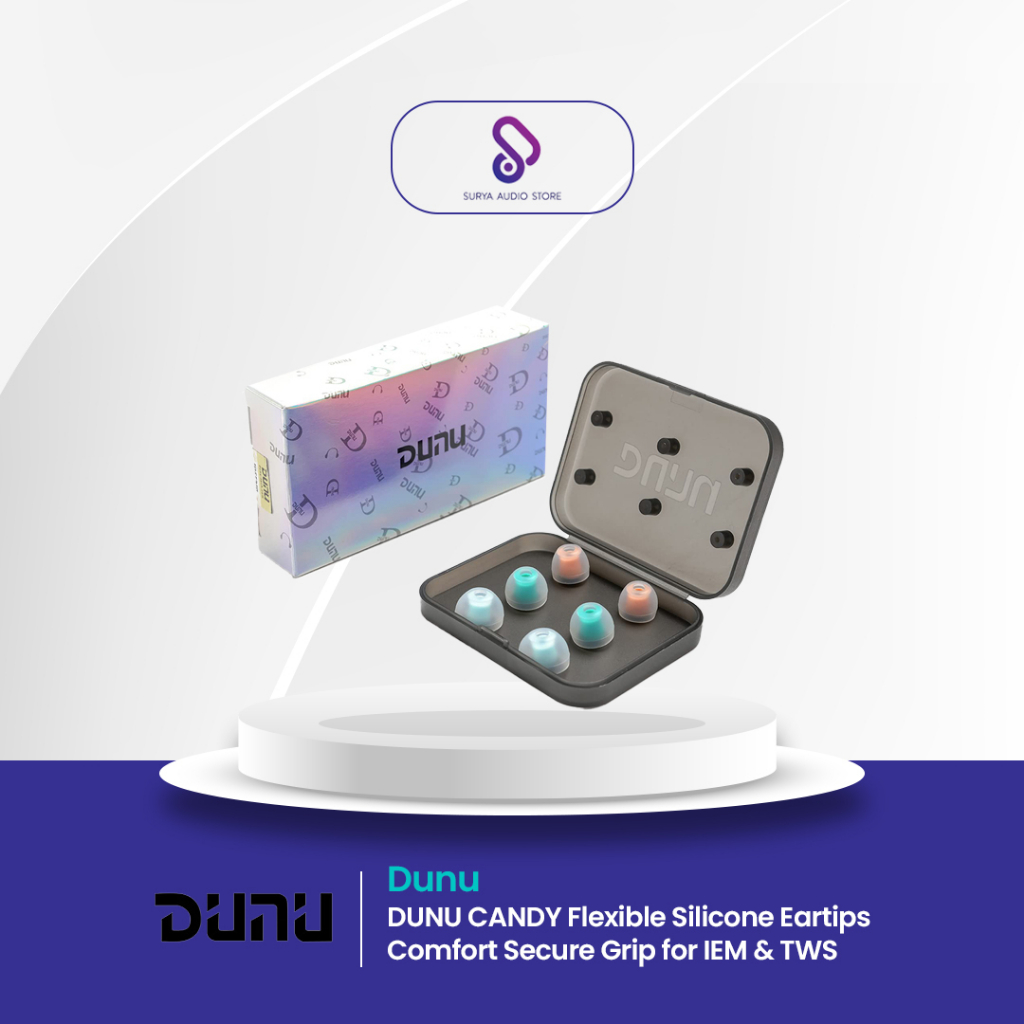 Jual DUNU CANDY Flexible Silicone Eartips Comfort Secure Grip for IEM ...
