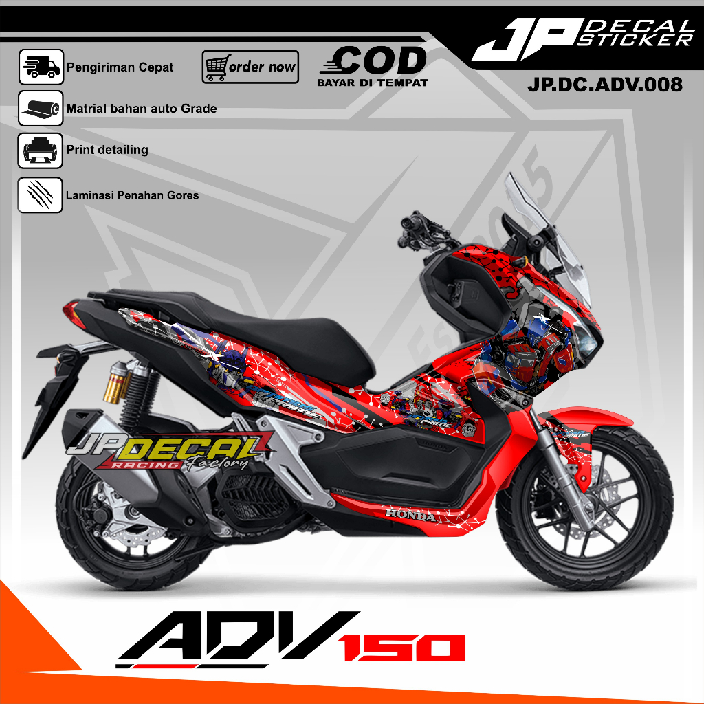 Jual Stiker Decal ADV 150 Full body - Dekal Sticker Motor Honda ADV 150 ...