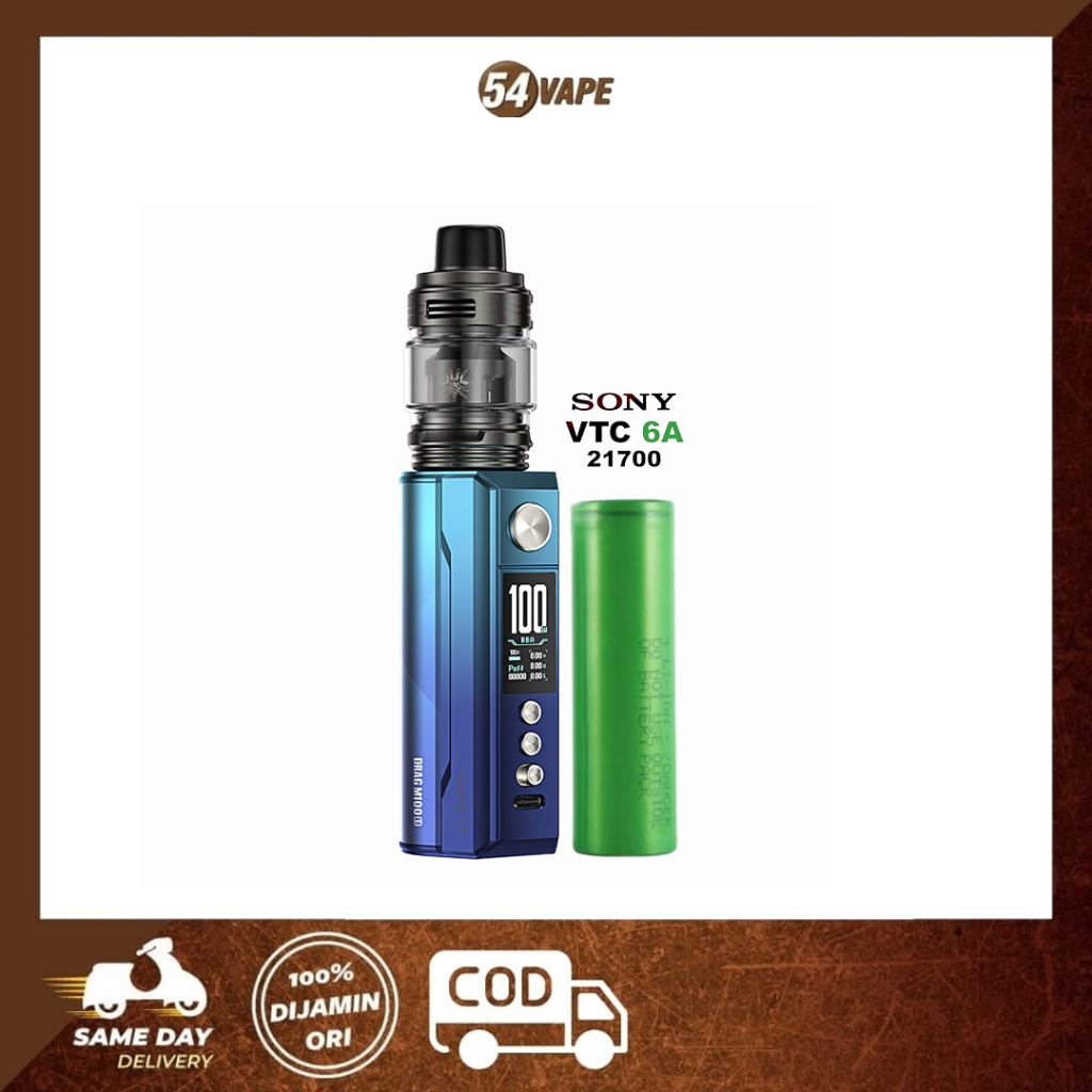 Jual Voopoo Drag M100S Kit + VTC 6A 21700 4000mAh | Shopee Indonesia