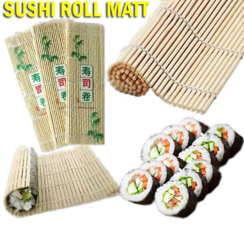 Jual sushi maker Roll Matt bamboo gulung gulungan tikar roller bambu ...