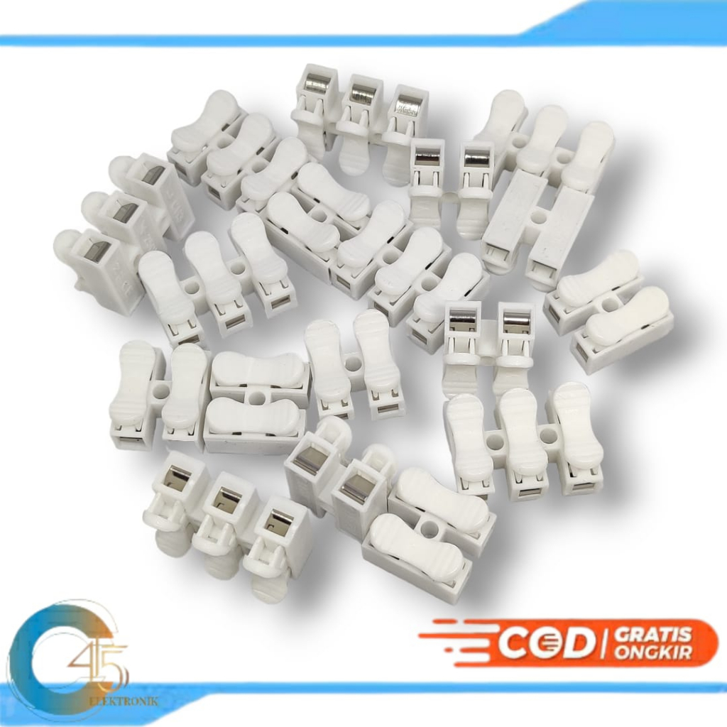 Jual Sambungan Kabel Listrik Wire Spring Terminal Quick Connector CH2 ...