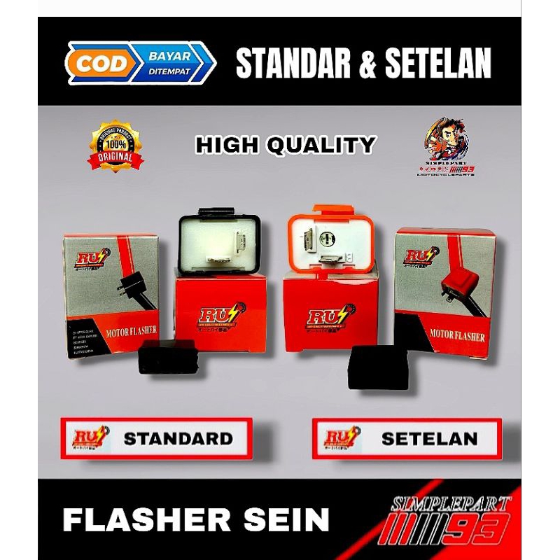 Jual FLASHER FLASER PLASER SEN STANDAR & SETELAN 12V - UNIVERSAL SEMUA ...