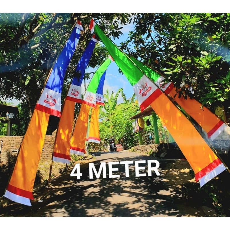Jual umbul umbul Layur Garuda 4 meter Warna. | Shopee Indonesia
