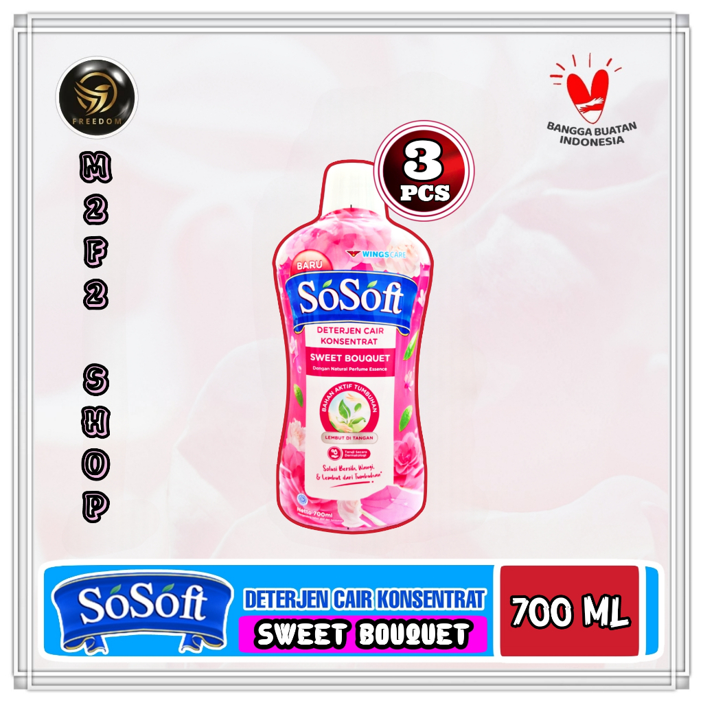 Jual Sosoft | So Soft Deterjen Cair Konsentrat Sweet Bouquet Botol ...