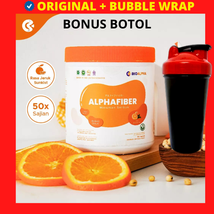 Jual ALPHAFIBER BY BIOALPHA RASA JERUK SUNKIST / SOPALPHA 1 BOX ISI 18 SACHET IMMUN BOOSTER ORI ...