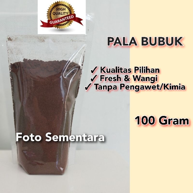 Jual Pala Bubuk 100gr Nutmeg Powder Kualitas Pilihan | Shopee Indonesia