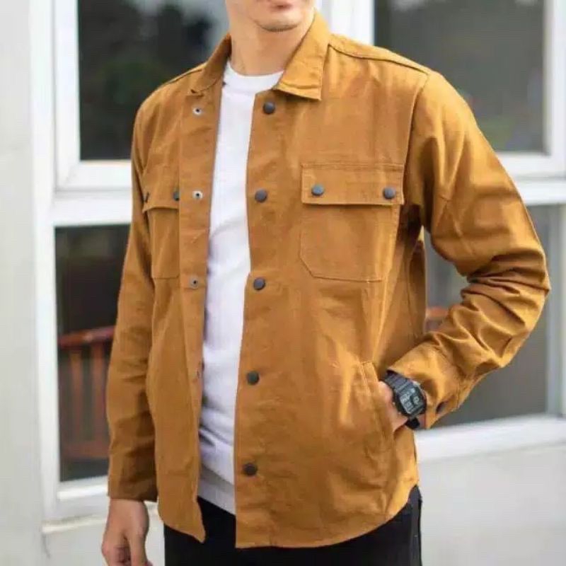 Jual TRUCKER JAKET SEMI PARKA SIZE(M-XXL) | Shopee Indonesia