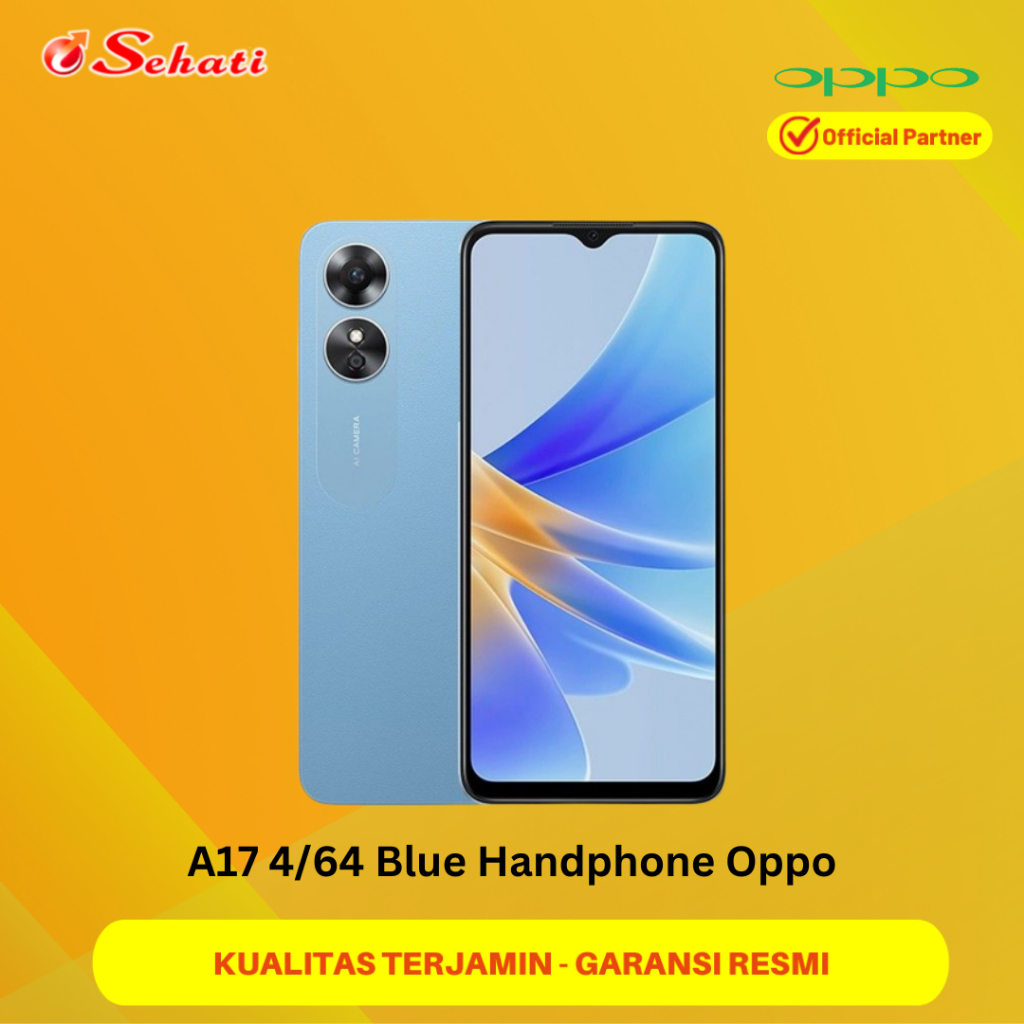Jual Oppo A17 [4/64] Blue Handphone Oppo Garansi Resmi Segel Box ...