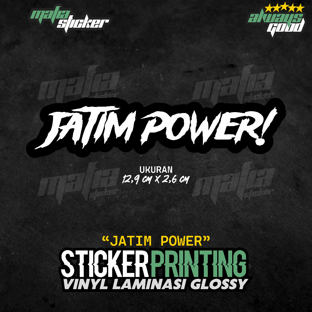 Jual STICKER/STIKER PRINT CUT JATIM POWER | Shopee Indonesia
