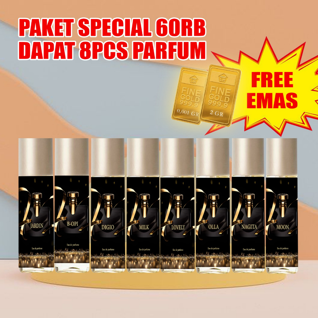 Jual (FREE EMAS) Paket Parfum Hemat Spesial 8 botol 35ml | Shopee Indonesia