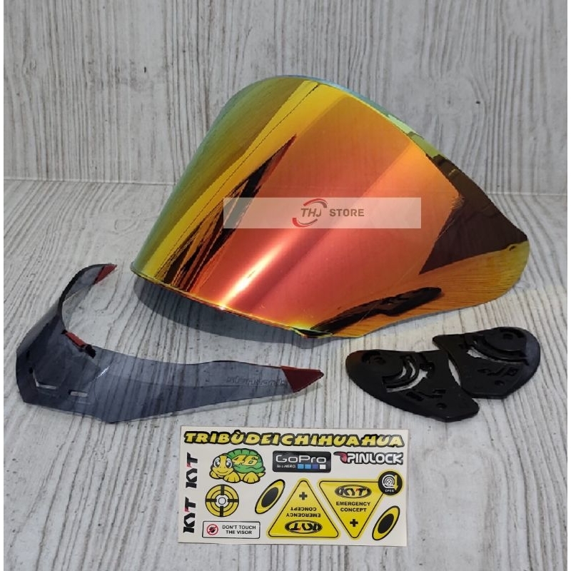 Jual Kaca Helm KYT DJMARU Visor open venom FLAT DJMARU (visor+spoiler ...