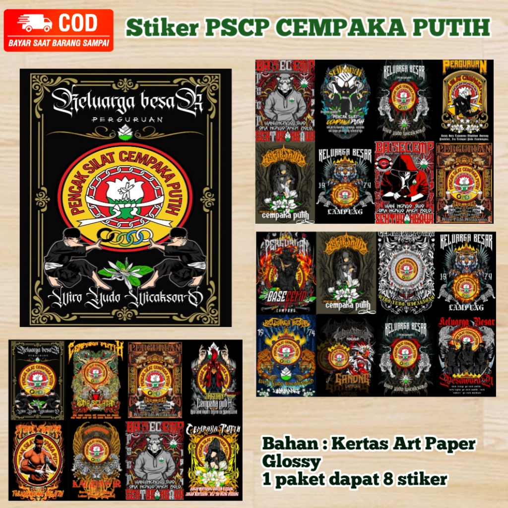 Jual STIKER PSCP GLOSSY 8 BIJI | Shopee Indonesia