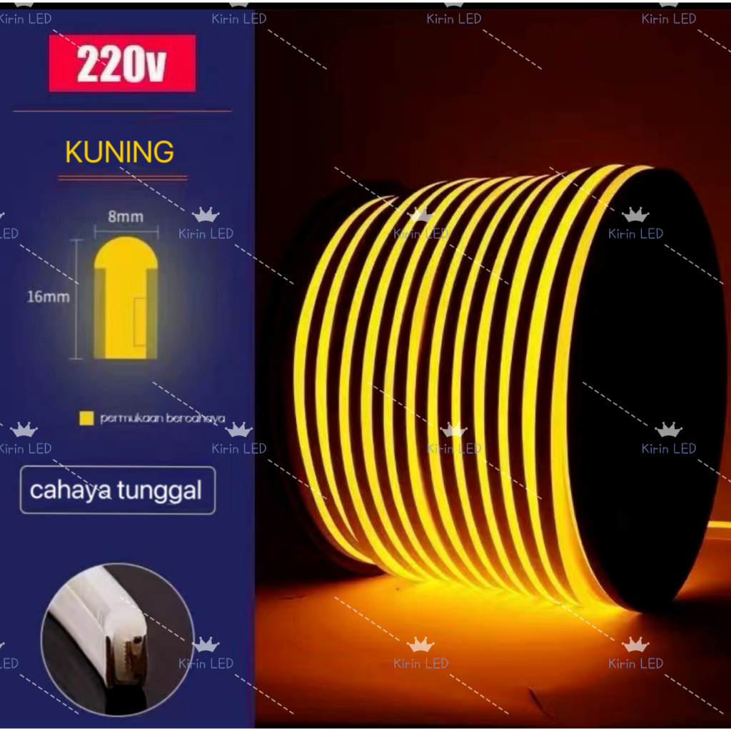 Jual NEON FLEX LAMPU LED NEON FLEX 6M 7M 8M 9M 10M SELANG 220V METERAN ...