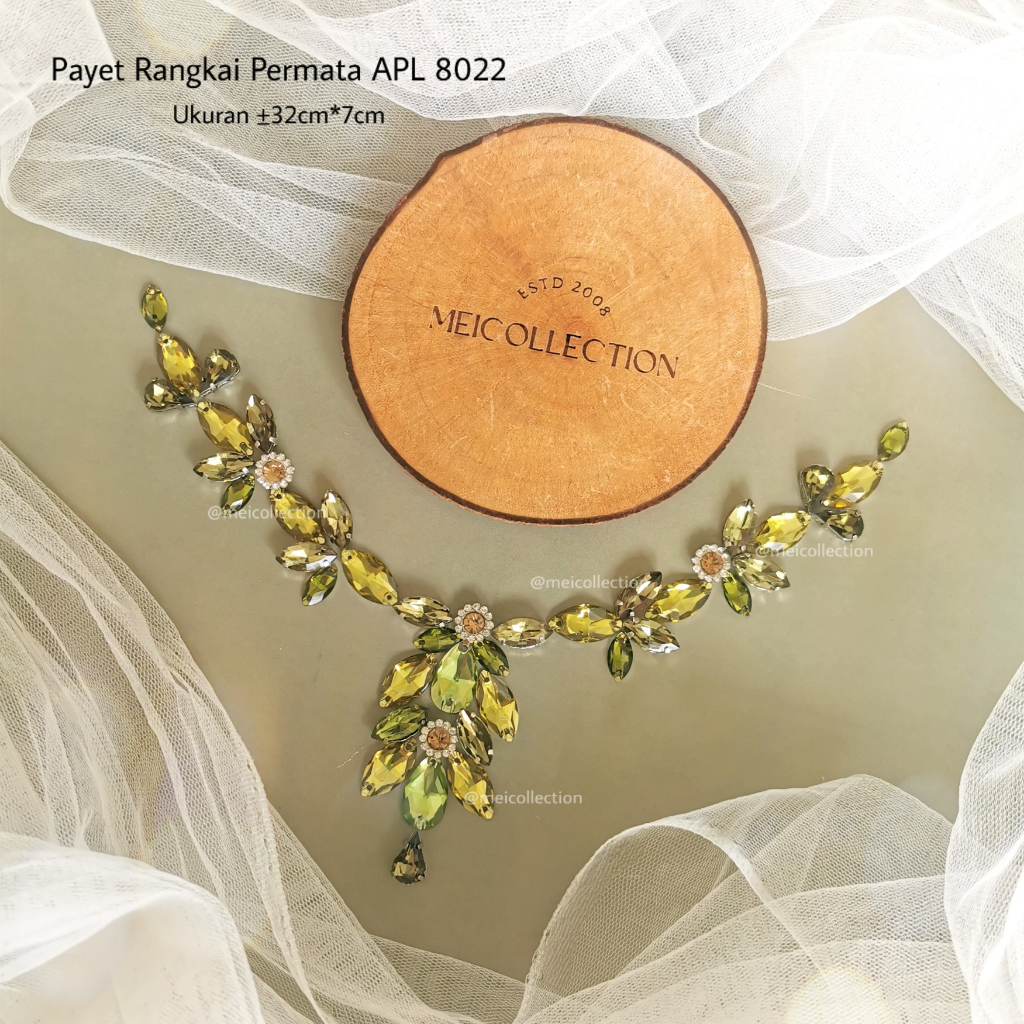 Jual Payet bunga 3D APL 8022 kebaya jahit payet bunga rangkai | Shopee ...