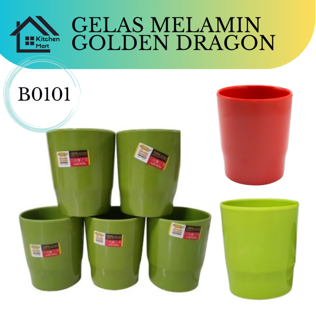 Jual Gelas Melamin Golden Dragon Gelas Melamin Asli Golden B0101 Hijau ...