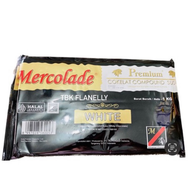 Jual Mercolade coklat white compound 1kg | Shopee Indonesia
