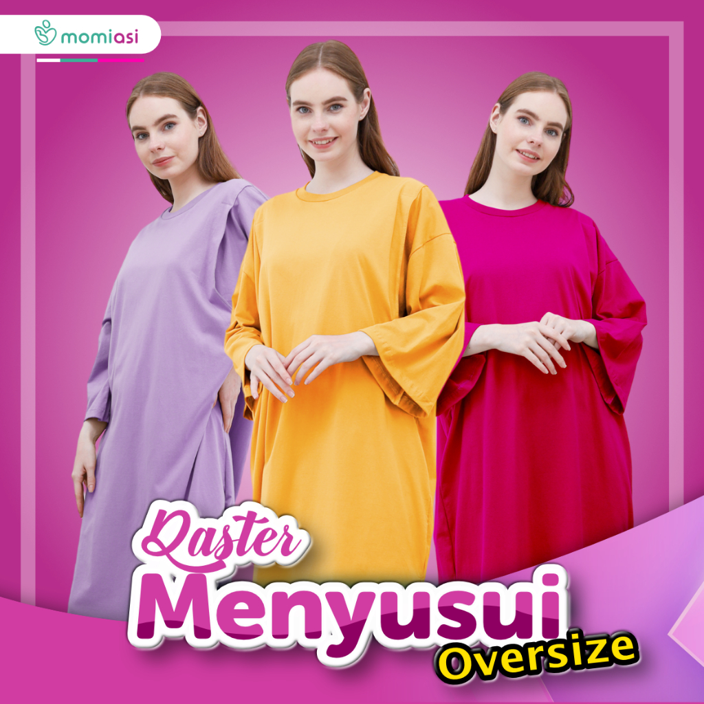 Jual Momiasi - Daster Dress Kaos Menyusui Oversize by Momiasi | Shopee Indonesia