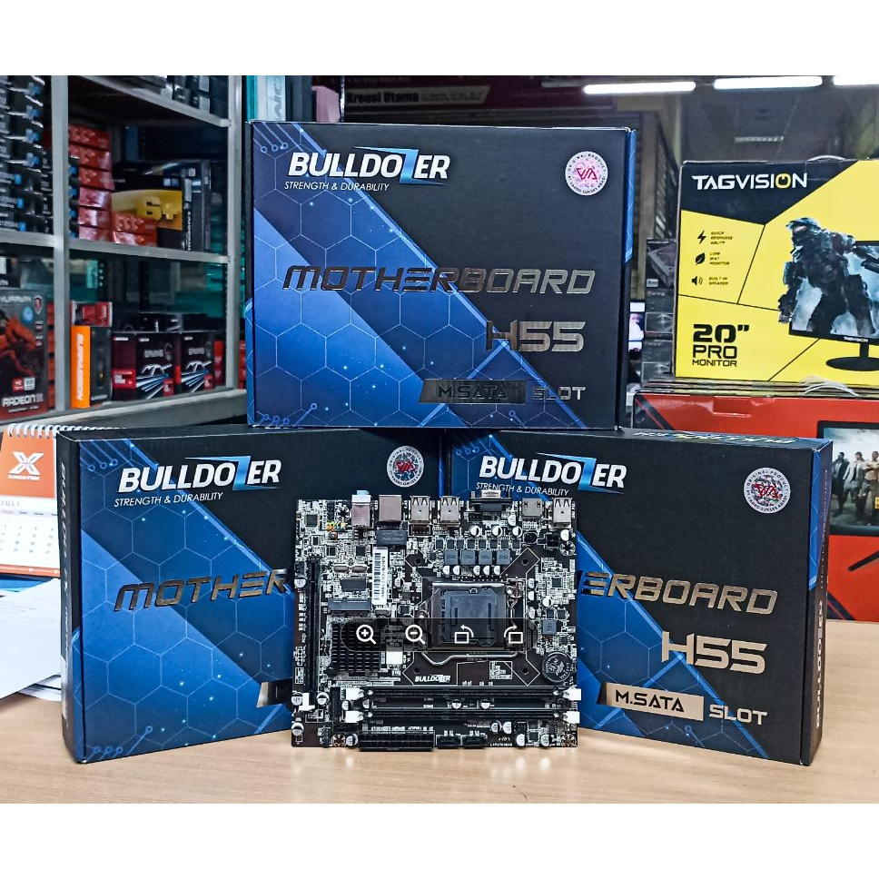 Jual MOBO MOTHERBOARD BULLDOZER H55 INTEL LGA 1156 GARANSI RESMI 1 ...