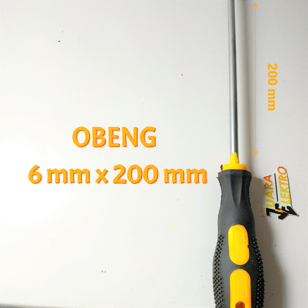 Jual OBENG 6mm x 200mm Joe Tony | Obeng Ukuran 6 mm x 200 mm ...