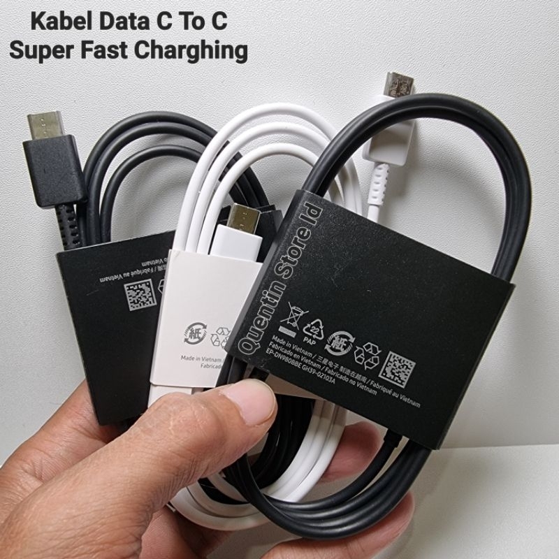 Jual Kabel data c to c super fastcharghing original 100% Bawaan Hp ...