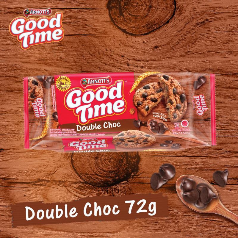 Jual Good Time Cookies 72 gr Biskuit Classic Double Choc Rainbow Snack ...