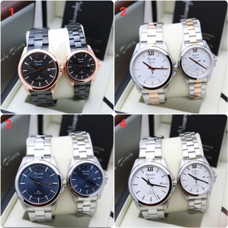 Jual ORIGINAL GARANSI RESMI 1 TAHUN JAM TANGAN COUPLE ALEXANDRE ...