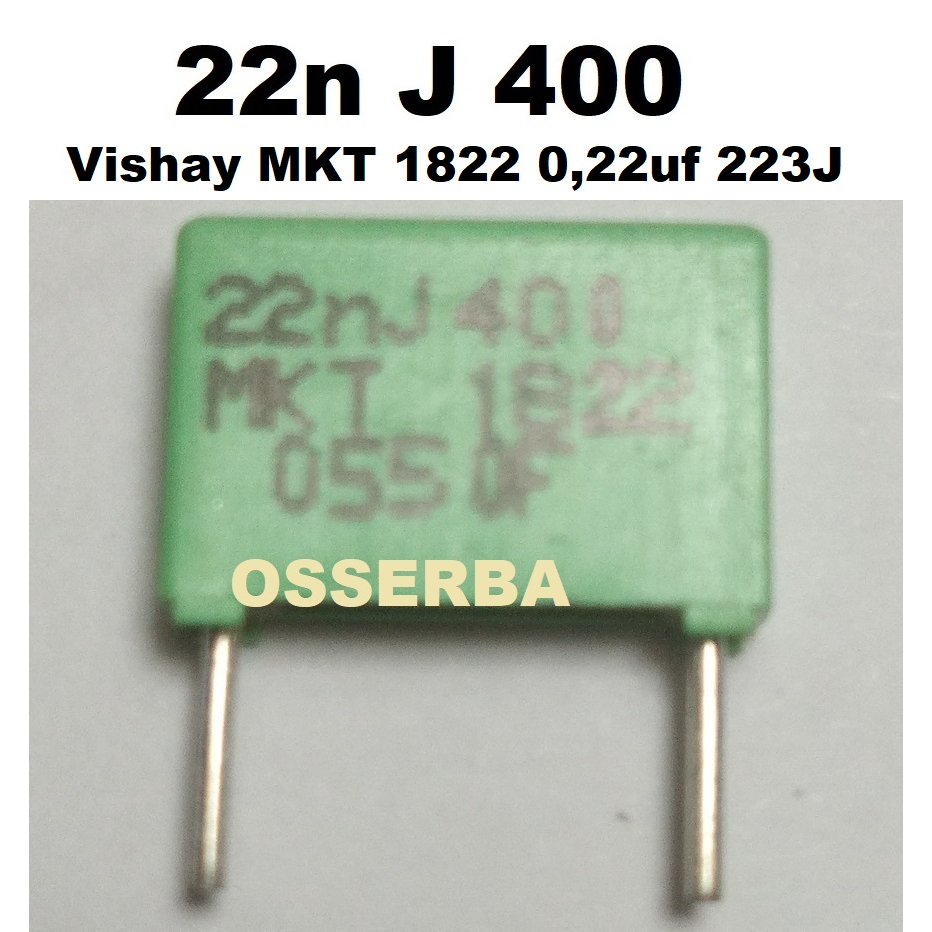 Jual 22n J 400 Vishay MKT 1822 0,22uf 400v 223J High End Capacitor ...