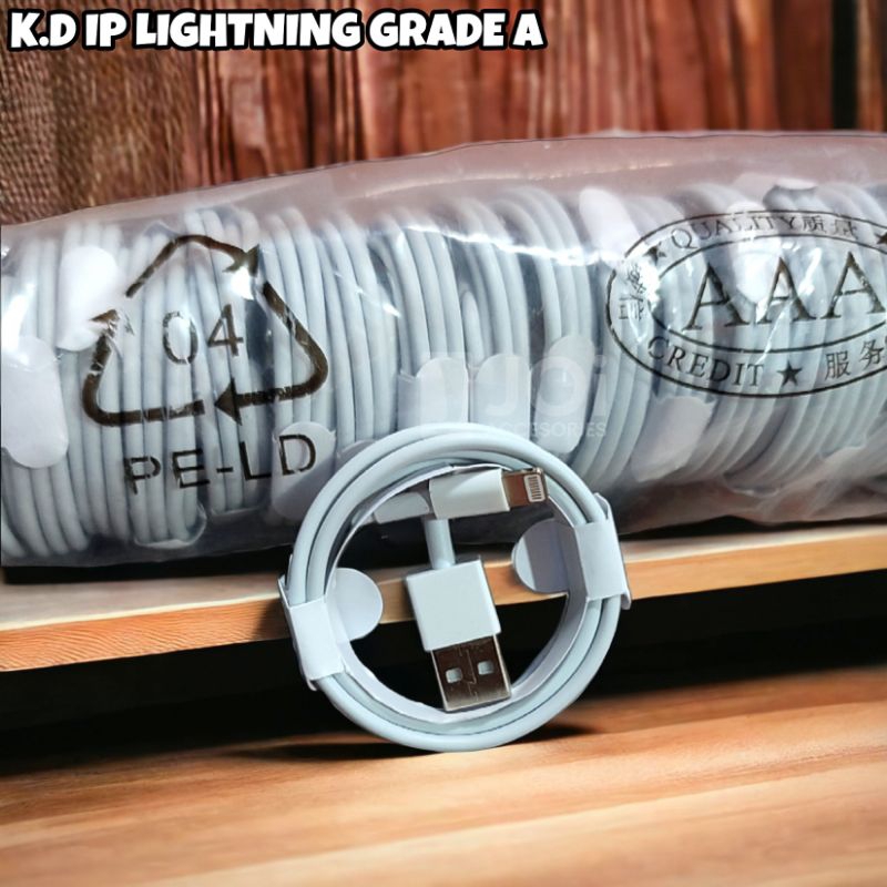 Jual KABEL IP LIGHTNING GRADE A (NON PACK) | Shopee Indonesia