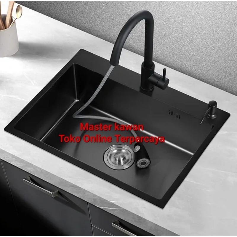 Jual Paket Kitchen Sink INOBE 5243 HITAM BLACK /Bak Cuci Piring INOBE ...