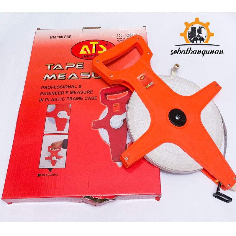 Jual Meteran 100 Meter ATS / Meteran Tanah 100 Meter / Meteran Roll ...