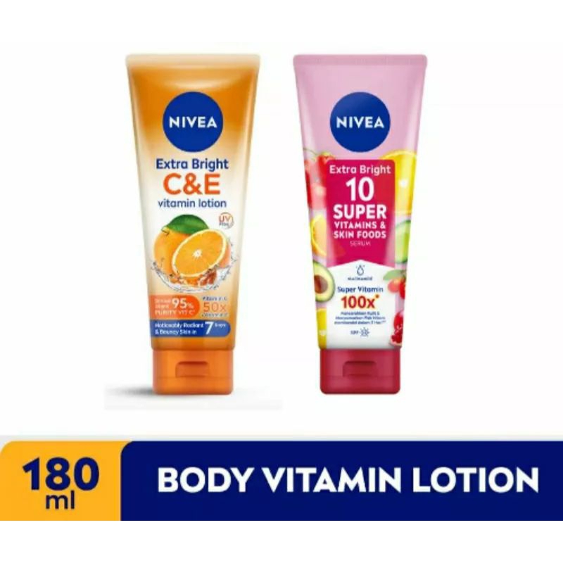 Jual nivea extra bright c & e body lotion 180ml | Shopee Indonesia