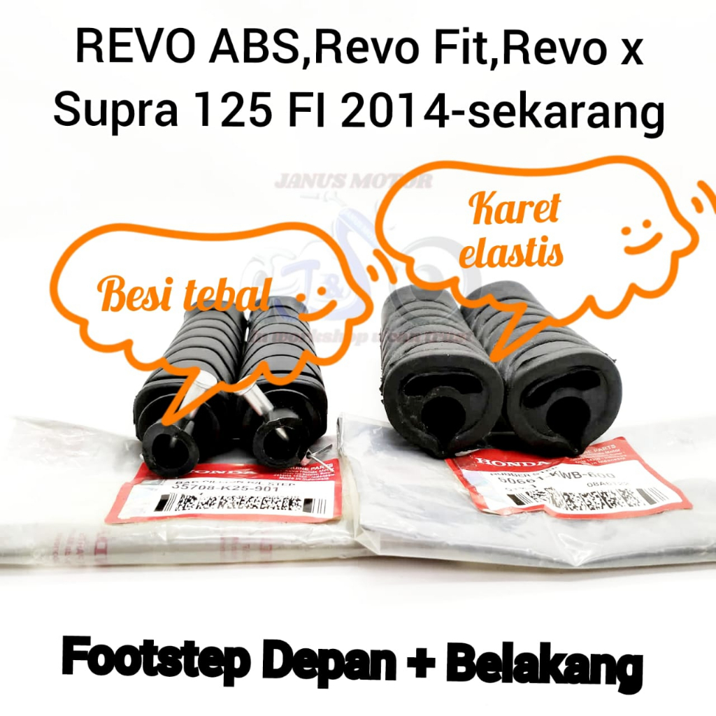 Jual Footstep depan belakang Revo ABS Fit Blade Karbu Supra 125 Fi 2014 ...