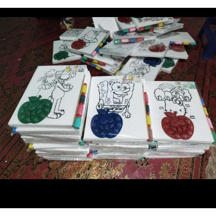 Jual Jual Gabus Kanvas Mainan Edukasi Edukatif Gambar Sketsa Lukis ...
