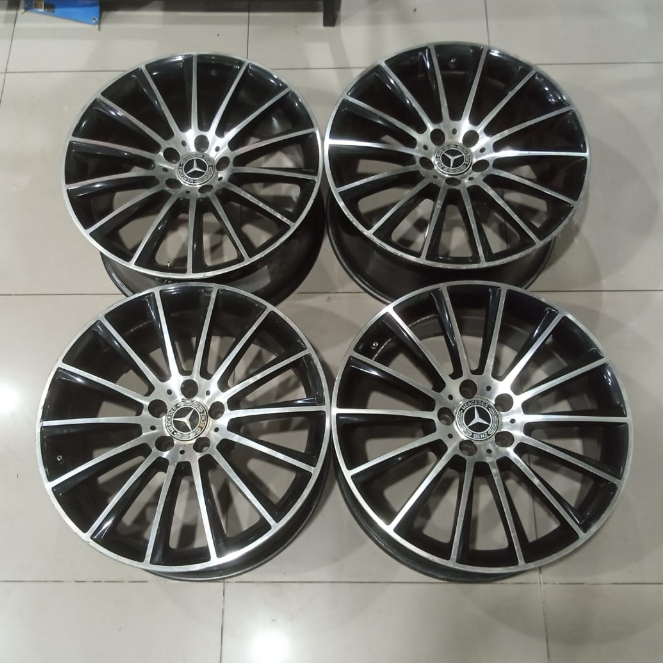 Jual Velg Mobil Mercy Ring 19 Lebar 8,5/9,5 Et45 Pcd 5x112 Velg Amg ...