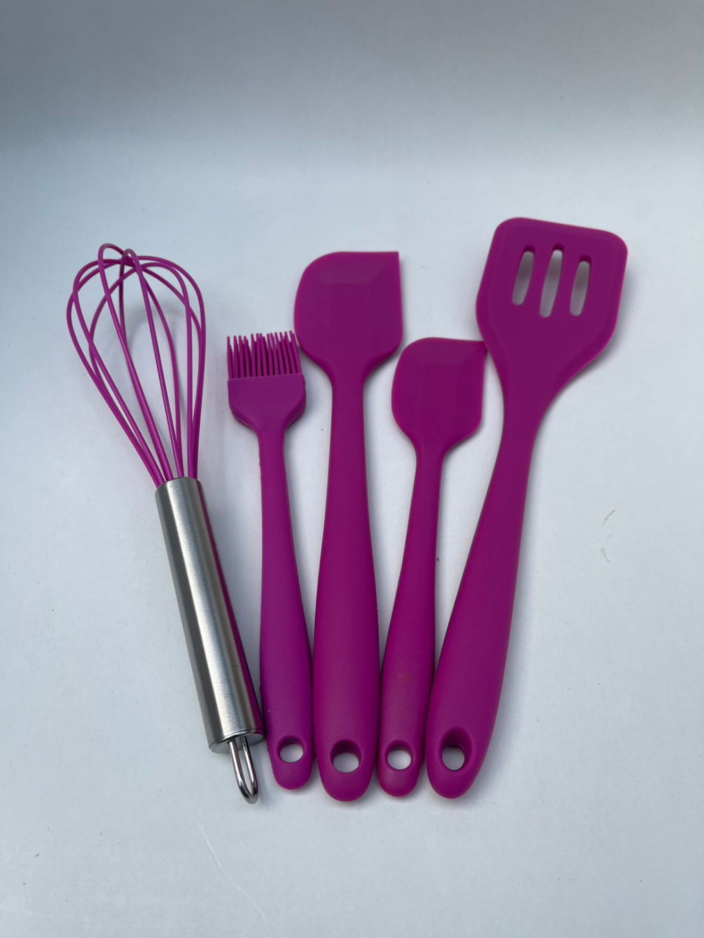 Jual peralatan dapur / kitchen tools teflon set silicon 5 . | Shopee ...
