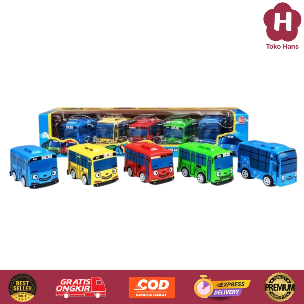 Jual MOBIL TAYO ISI 4 PCS PULL BACK - MAINAN ANAK BUS TAYO PULLBACK ...