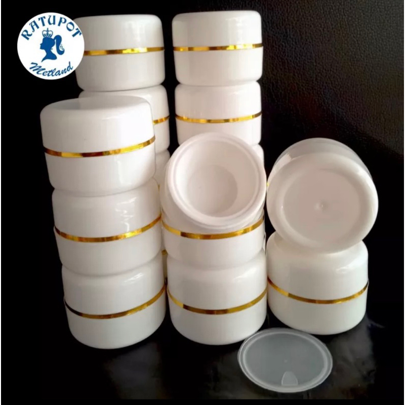 Jual POT CREAM POT PP 12.5 gr putih putih TULANG | Shopee Indonesia