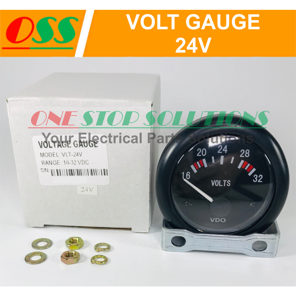 Jual VOLT GAUGE 24V VDO VTL-24V GAUGE METER VOLT VOLTAGE TEGANGAN ...