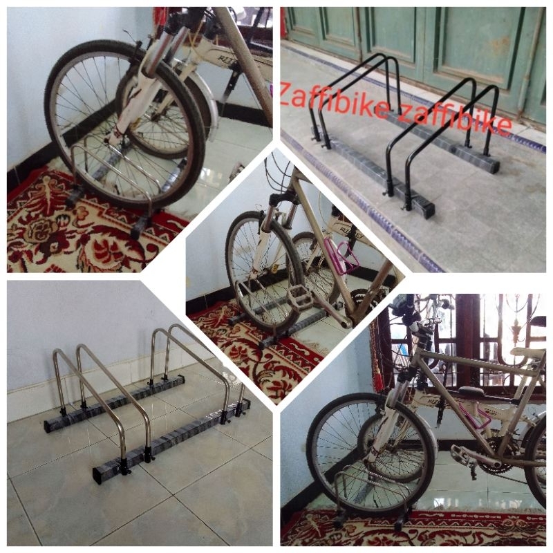 Jual BIKE RACK STAND SEPEDA PADDOCK PARKIR DUA SEPEDA BICYCLE RACK ...
