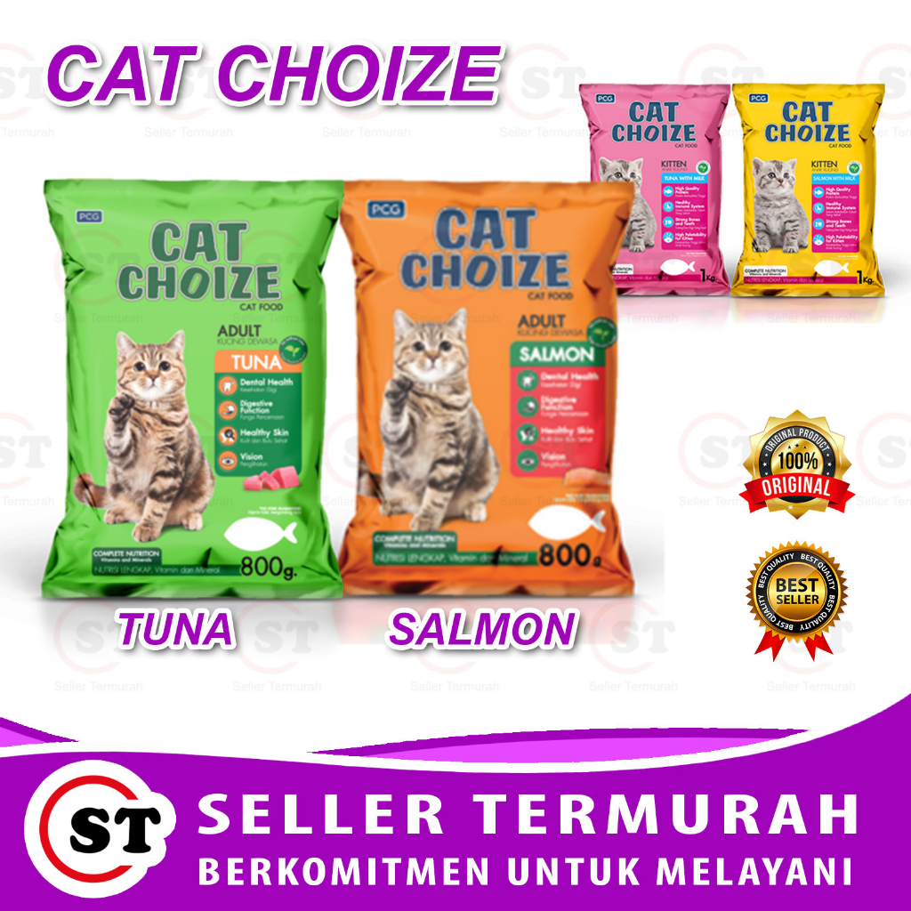 Jual CAT CHOIZE ADULT TUNA SALMON - Makanan Pakan Premium Kucing Kering ...
