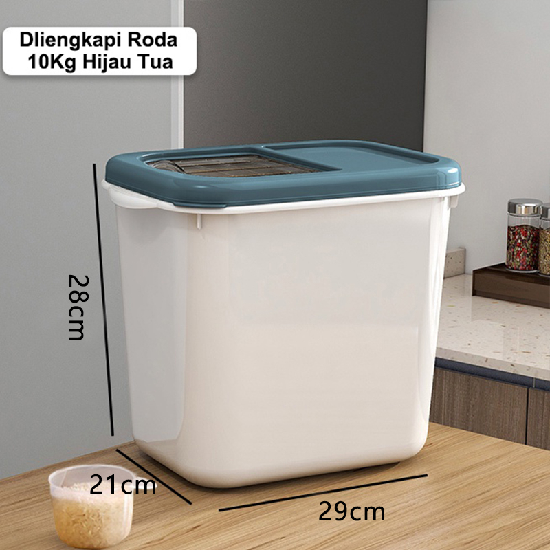 Jual Greenland Tempat Beras Kacang 5kg / 7.5kg / 10kg Rice Box Tempat ...