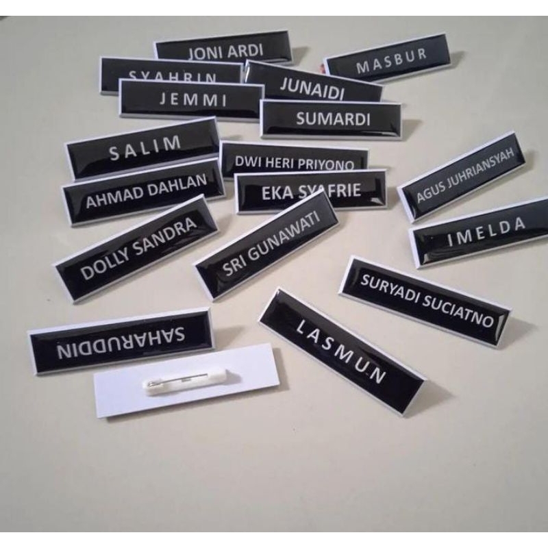 Jual name tag /nama dada /nametag | Shopee Indonesia