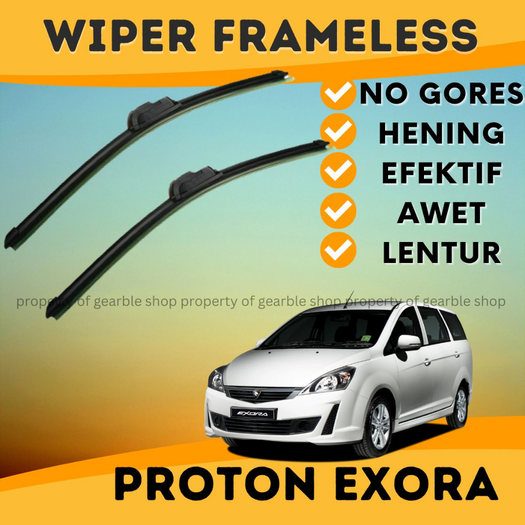 Jual Wiper Kaca Depan Proton Exora Wifer Mobil Exora Model Pisang Bahan ...