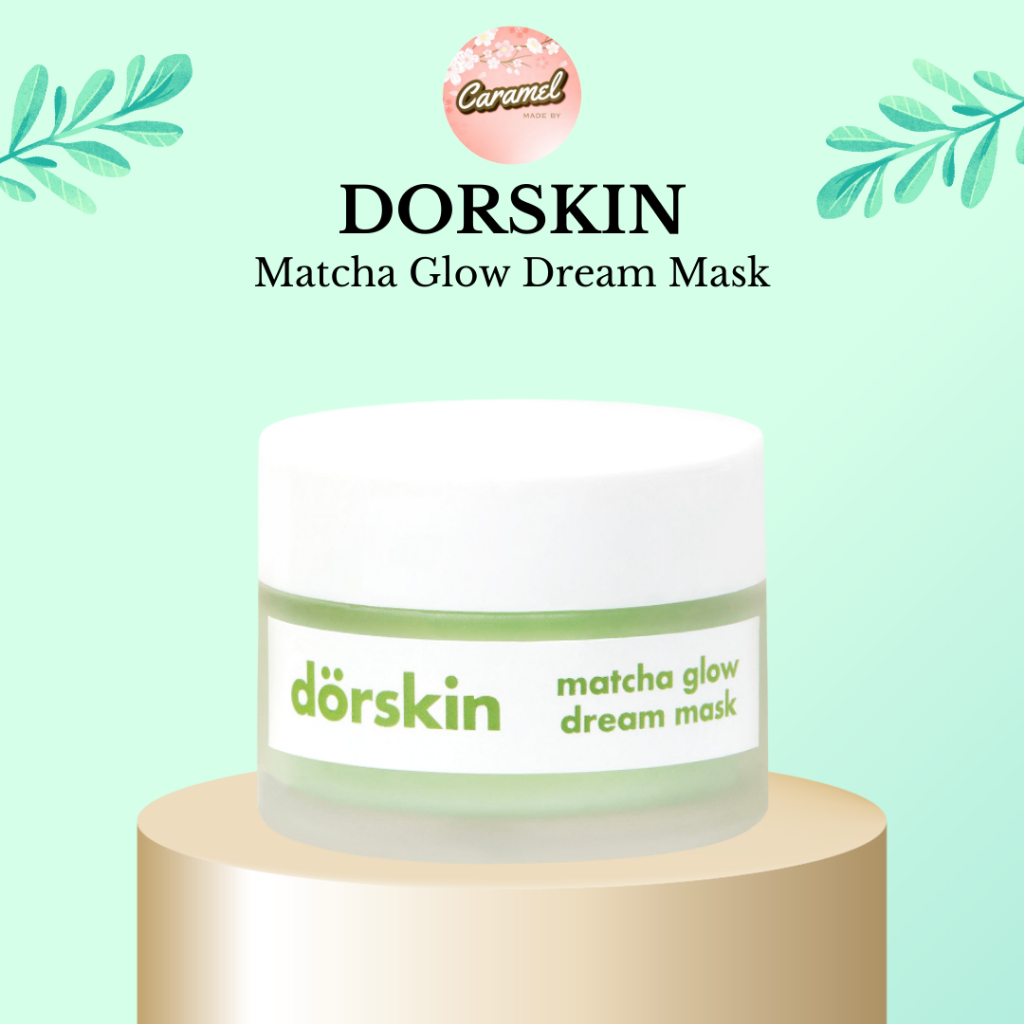 Jual DORSKIN Matcha Glow Dream Mask - Brightening Sleeping Mask ...
