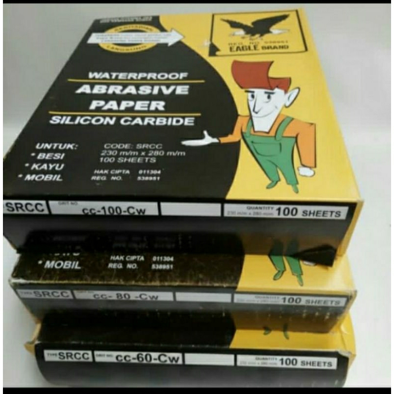 Jual Amplas Eagle # 1000 - amplas duco 1 pak isi 100 lembar | Shopee ...