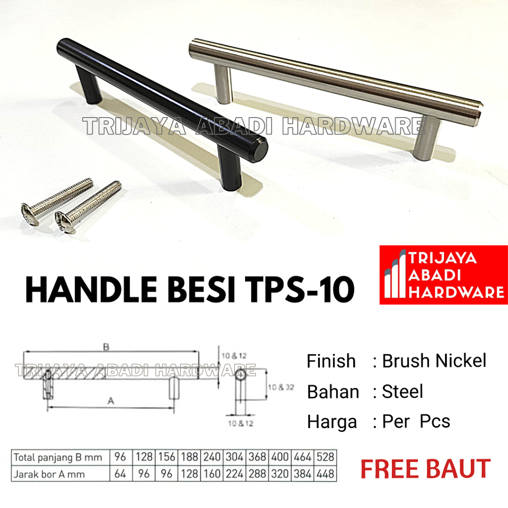 Jual Handle TPS-10 96MM - Tarikan Pintu Kabinet Huben | Shopee Indonesia